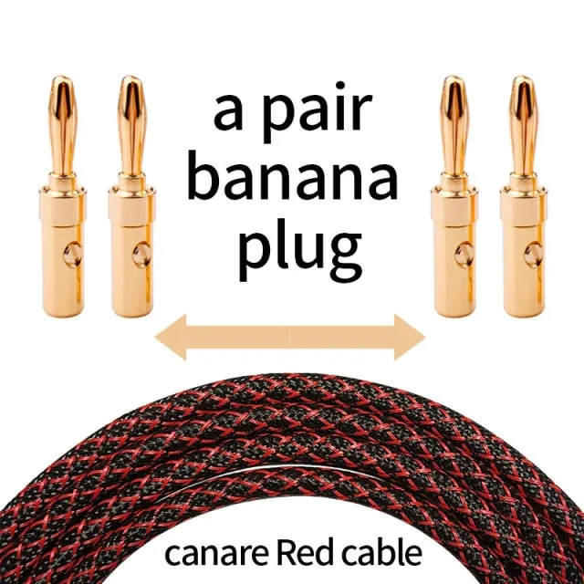 HIFI Audio Power Cord Canare L-4S8F speaker cable 1 Pair OFC audio ...