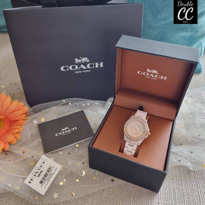 (แท้ 💯%‼ from Factory) PRESTON PINK WOMAN'S WATCH (14503465) | Lazada.co.th