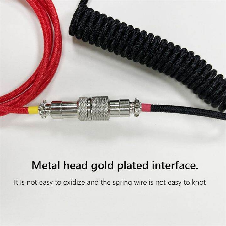 [A HOT] 104Keys Mechanical Keyboard Coiled Cable Wire Type C Custom Usb ...