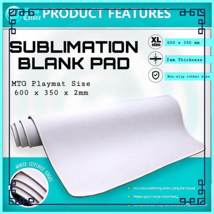 Sublimation Blank Pad 600x350x2mm MTG Playmat | Lazada PH
