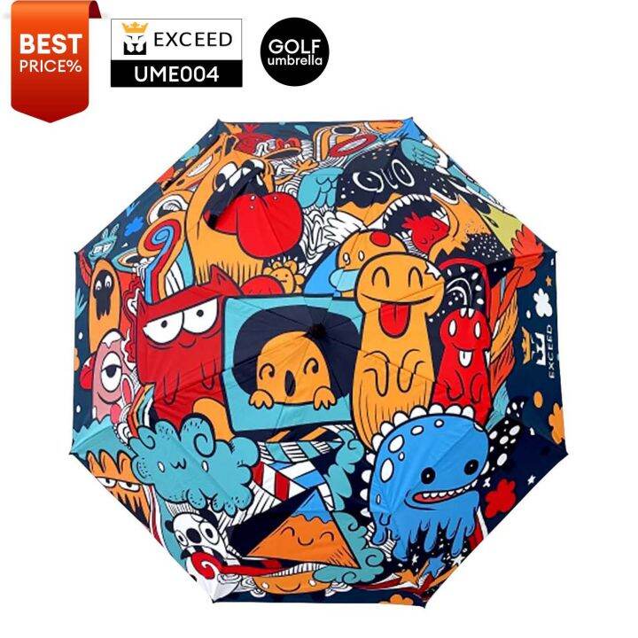 [11GOLF] ร่มกอล์ฟ 2 ชั้น ร่มขนาดใหญ่ EXCEED MONSTER PATTERN รหัส UME004 | Lazada.co.th