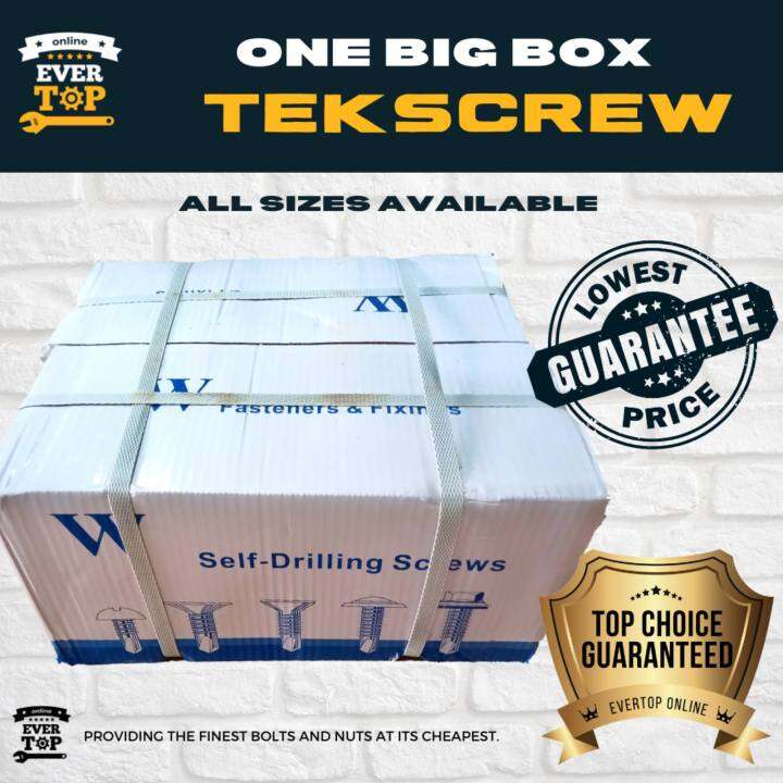 BIG BOX OF TEKSCREW FOR WOOD AND STEEL (sold per CARTON) | EverTop ...