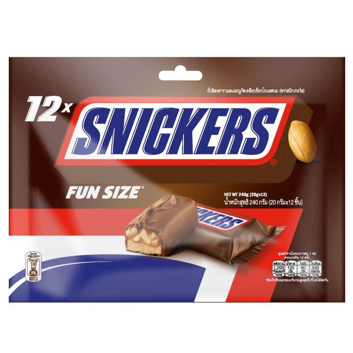 Snickers Classic Funsize 240g (20g x 12) | Lazada PH