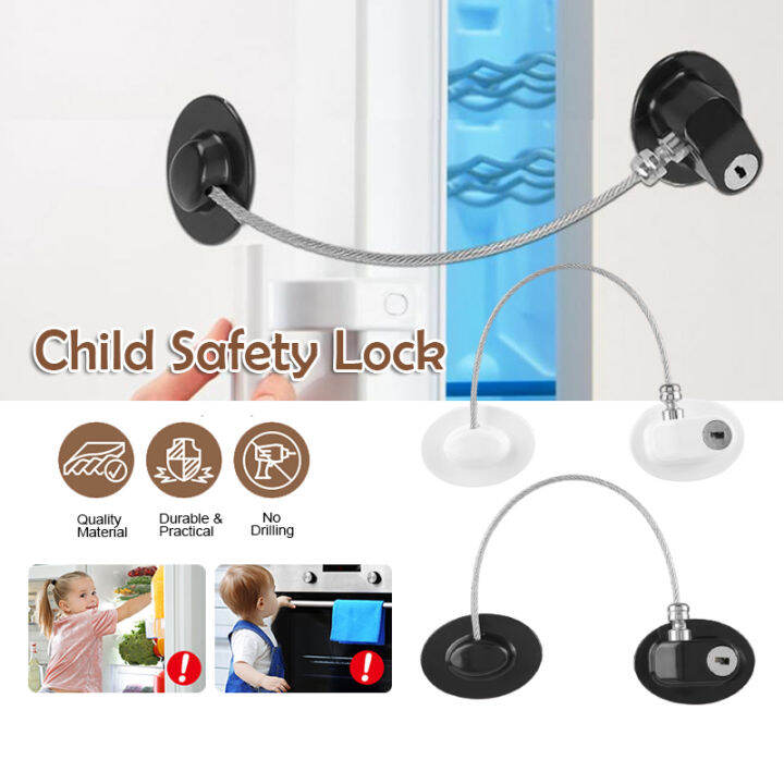 Stainless Steel Anti-Theft Safety Lock Window Refrigerator Opening ...