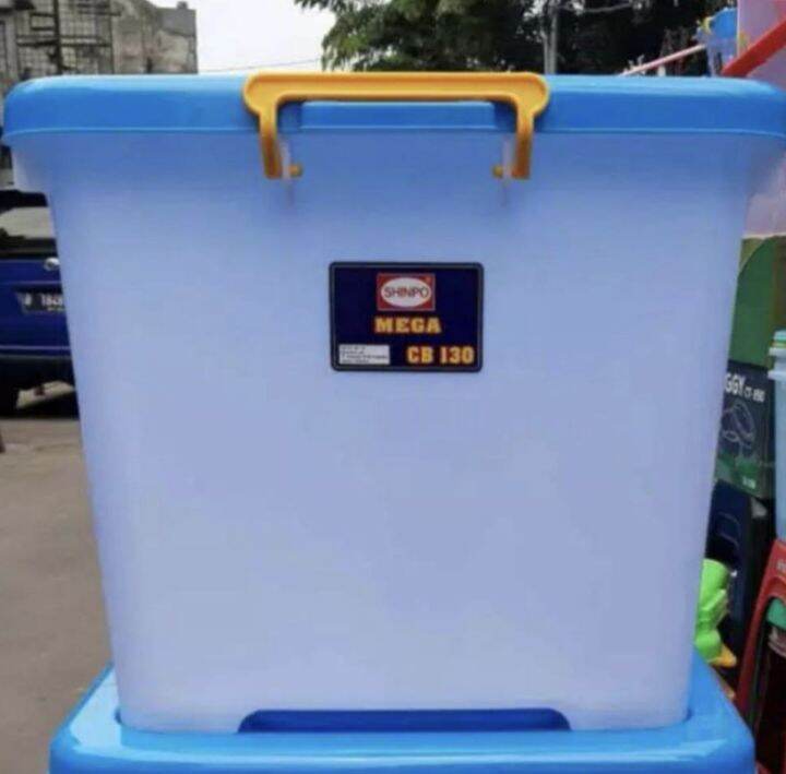 SHINPO MEGA CB 130 LITER CONTAINER BOX BESAR RODA KONTENER CB130 KUAT KONTAINER KOTAK BOKS ...