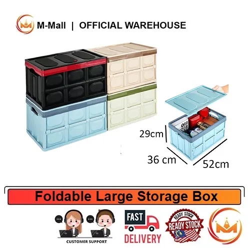M-Mall Multipurpose Container Foldable Car Trunk Boot Container Storage ...