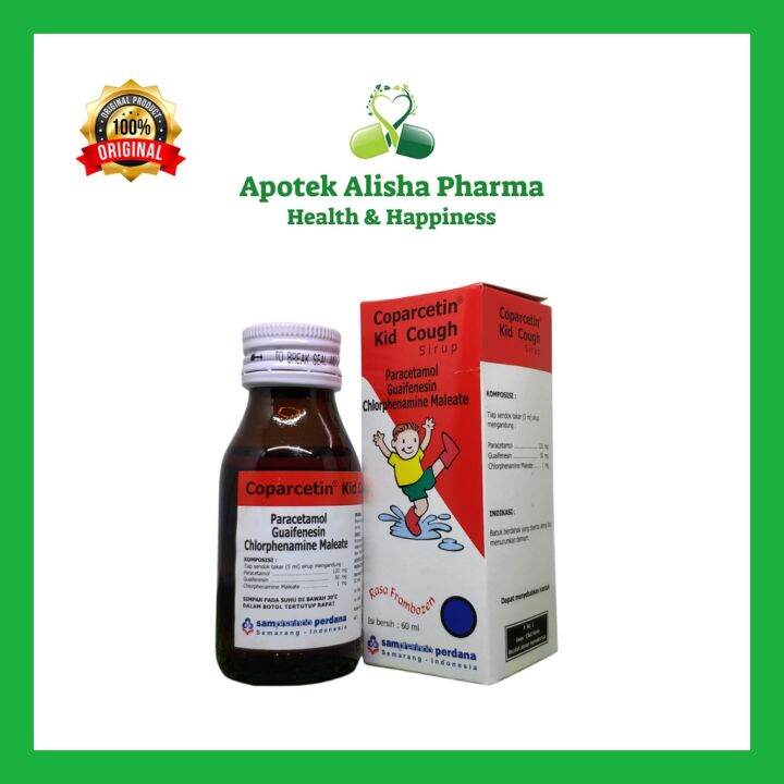 COPARCETIN KID COUGH Sirup 60ml - Coparcetin Kids Syrup Obat Batuk Flu ...