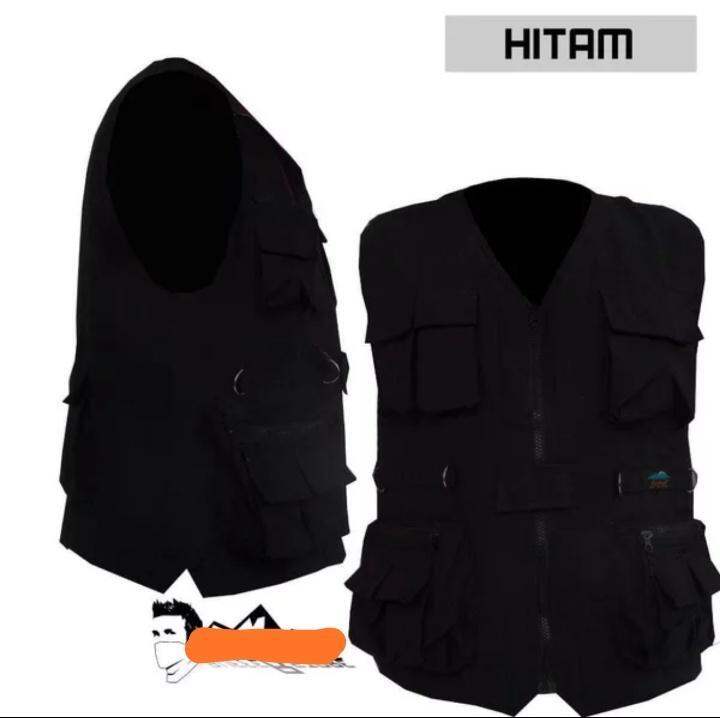 Rompi Hitam rompi outdoor hitam rompi tactical hitam | Lazada Indonesia
