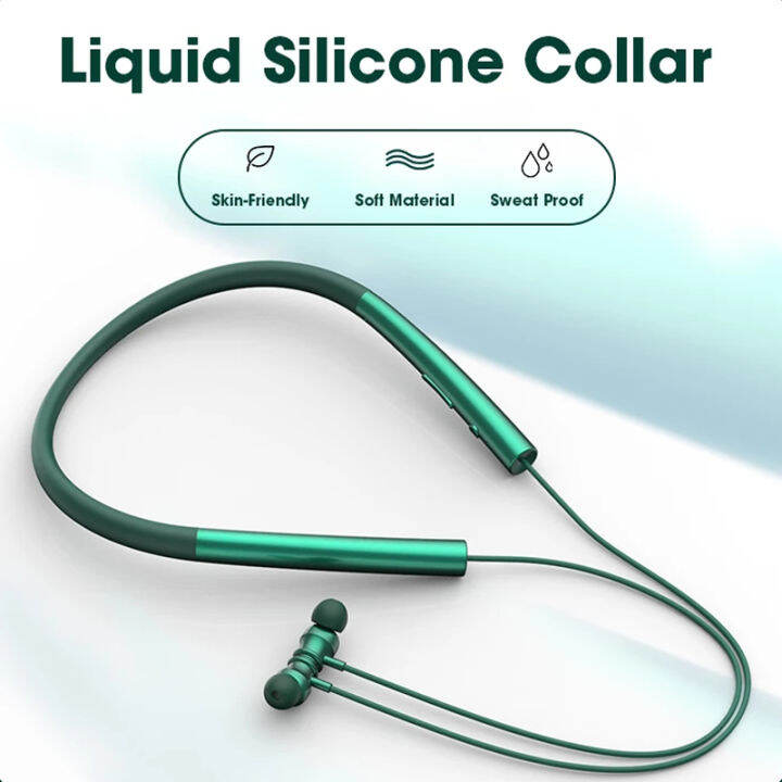 TWS Neck Wireless Bluetooth Earphones 48H Long Life Sports Running ...