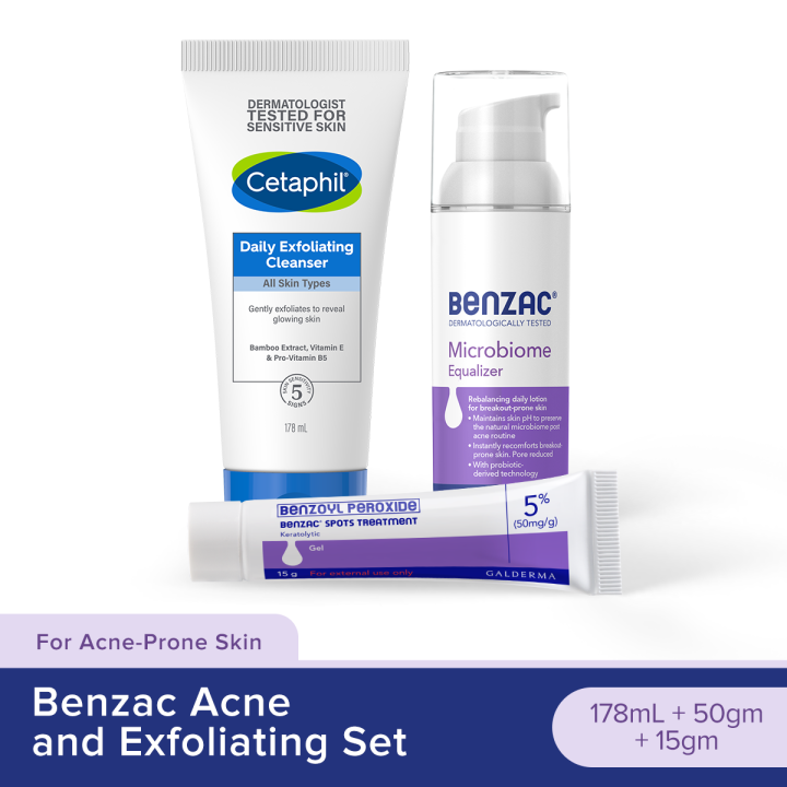 Benzac Acne and Exfoliating Set | Lazada PH