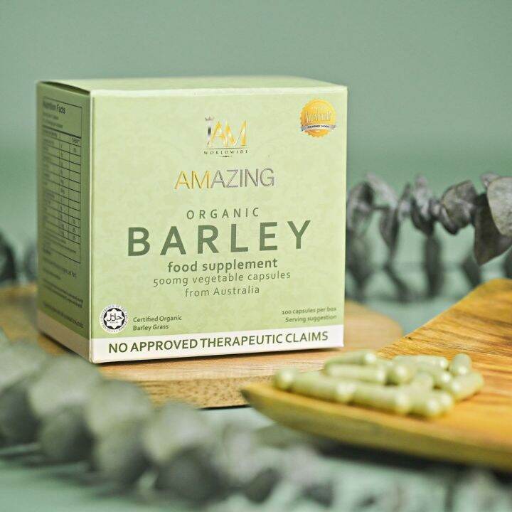 COD Pinas Original IAM Amazing Pure Organic Barley Capsule ( 100 ...