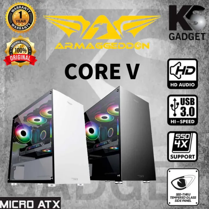 [READY STOCK]Armaggeddon Core V | ATX Gaming PC Case with Tempered Gl ...