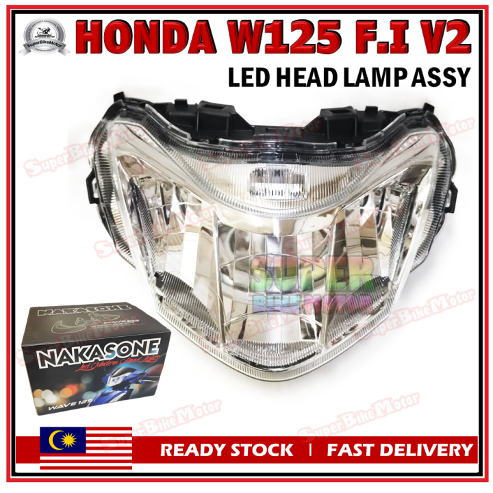 HONDA W125 F.I V2 / W125i V2 - NAKASONE LED Head Lamp Assy / Lampu Depan LED | Lazada