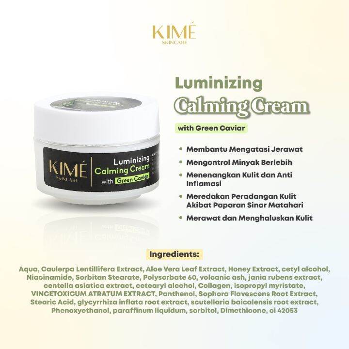 Skincare Korea Kime - Kime Luminizing Calming Cream With Green Caviar ...