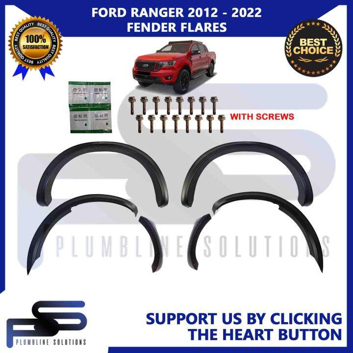 Fender Flares for Ford Ranger 2012 2013 2014 2015 2016 2017 2018 2019 ...