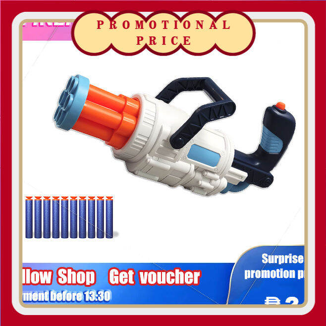 laruang pistol nerf gun Gatling soft bullet gun mini children's toy gun ...