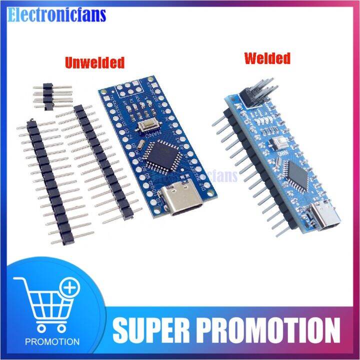 Atmega328 Ch340 Mini Type C Nano 30 Usb Development Board Module Atmega328p Ch340g 5v 16m Micro