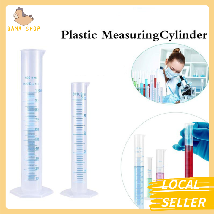 Cylinder Measuring Laboratory Test Graduated Liquid Trial Tube Jar Tool ...