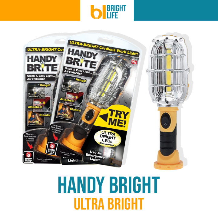 BRIGHTLIFE Handy Bright Ultra Light Cordless Compact LED Work Light ...