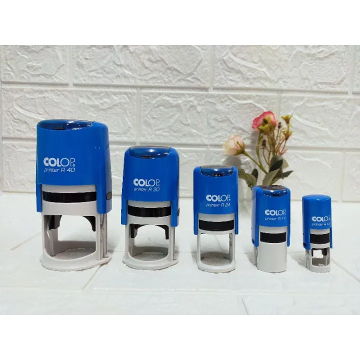 COP Bulat @ COLOP Rubber Stamp Round [Self-Inking] R12 / R17 / R24 / R30 / R40 🔥 | Lazada
