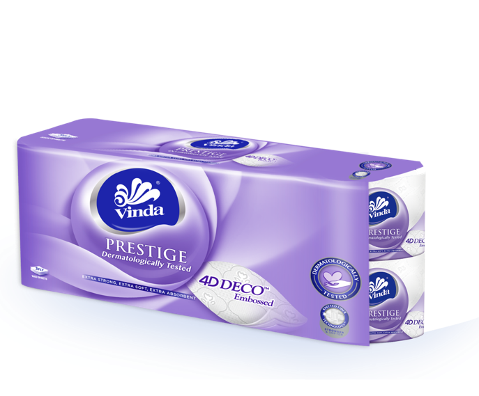 VINDA Prestige 4D Embossed 3PLY Tissue 200 sheets x 8 rolls | Lazada PH