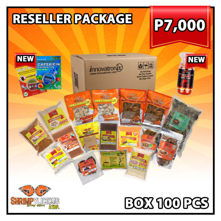 Shrimpylicious Reseller Package of 100 pcs. (Carolina Reaper Powder ...