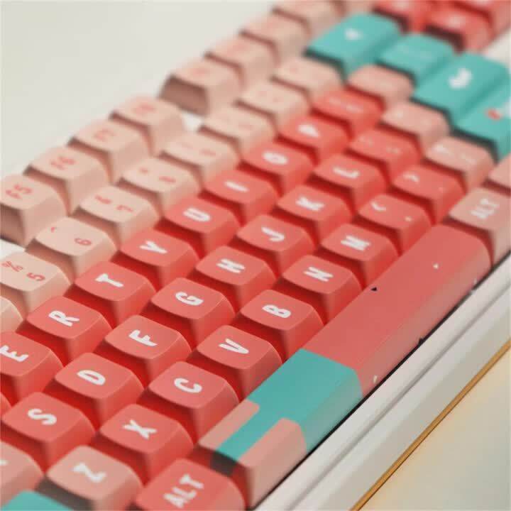 Keycaps 132 PBT Heat Sublimation XDA Watermelon Theme Keycaps for ...