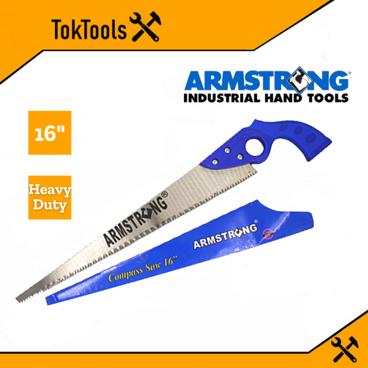 ARMSTRONG Hand Saw 16" Original Compass Wood Saw Heavy Duty | Lazada PH
