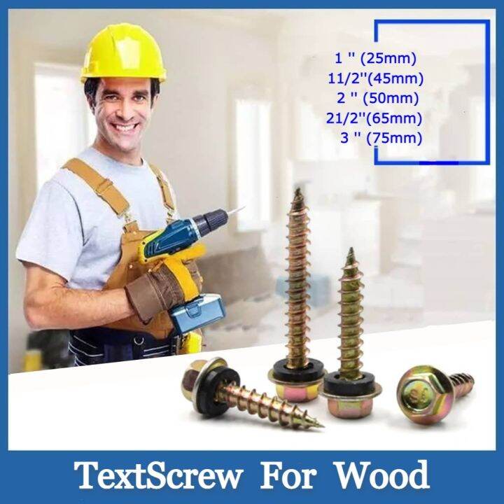 Textscrew For Wood 3 '' (75MM) 100pcs | Lazada PH