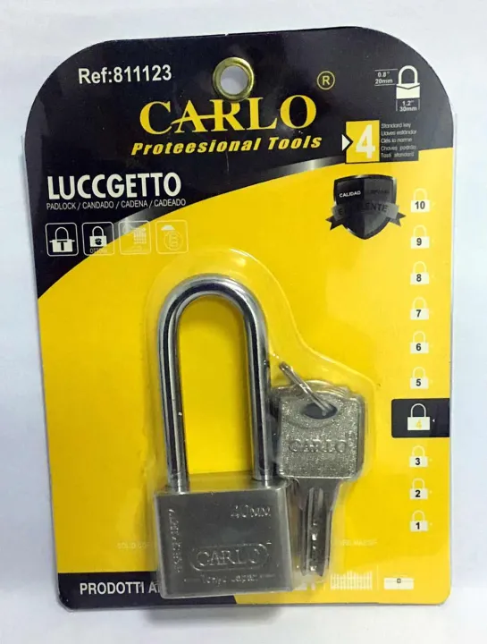 carlo pad lock long 40mm | Lazada PH