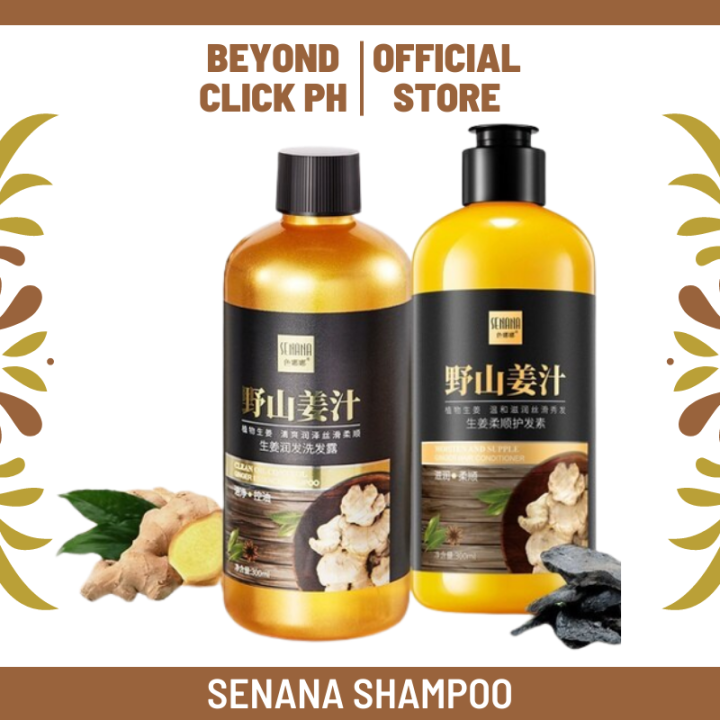 SENANA Ginger Hair Loss Shampoo/Conditioner Growth Pure Ginger Serum ...