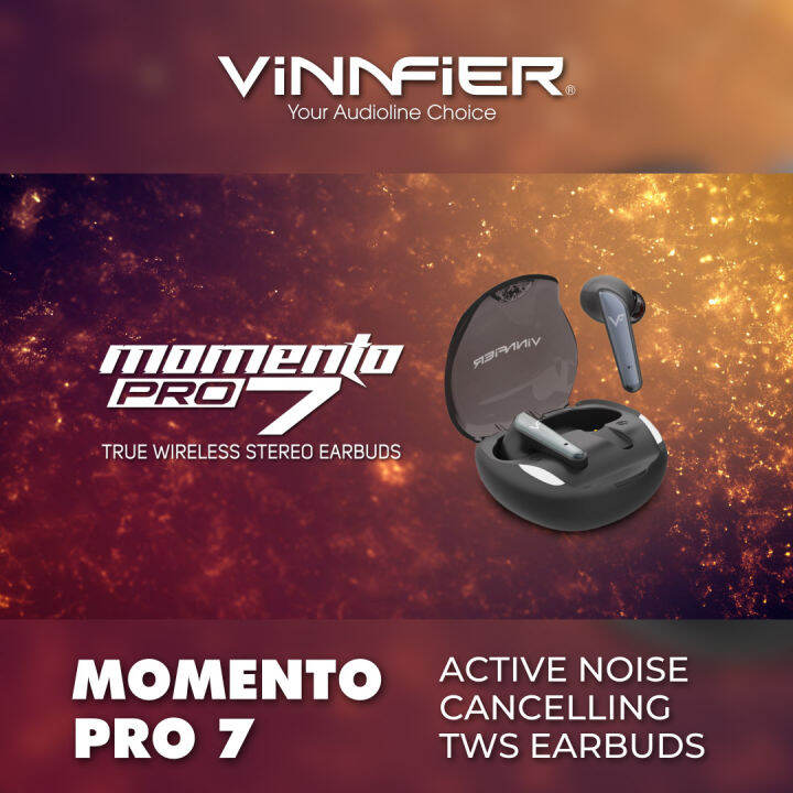Vinnfier Momento Pro 7 True Wireless Stereo Earphone Bluetooth Answer Call Wireless Music Volume ...