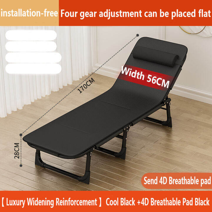 Easy and convenient folding bed single bed household portable simple ...