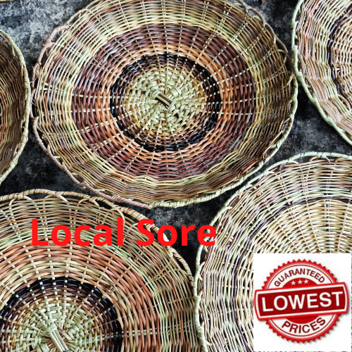 Nito Plate with flower design | Lazada PH