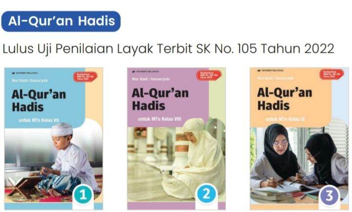 BUKU ALQURAN HADIS PENILAIAN SMP MTS KELAS 7 8 9 KMA K2019 ERLANGGA | Lazada Indonesia