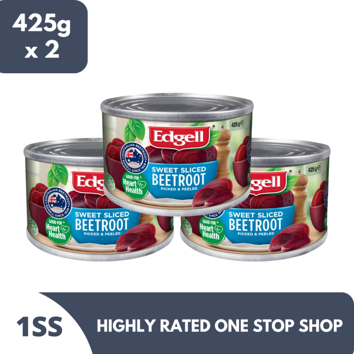 Edgell Sweet Sliced Beetroot Picked & Peeled 425g x 2 | Lazada PH