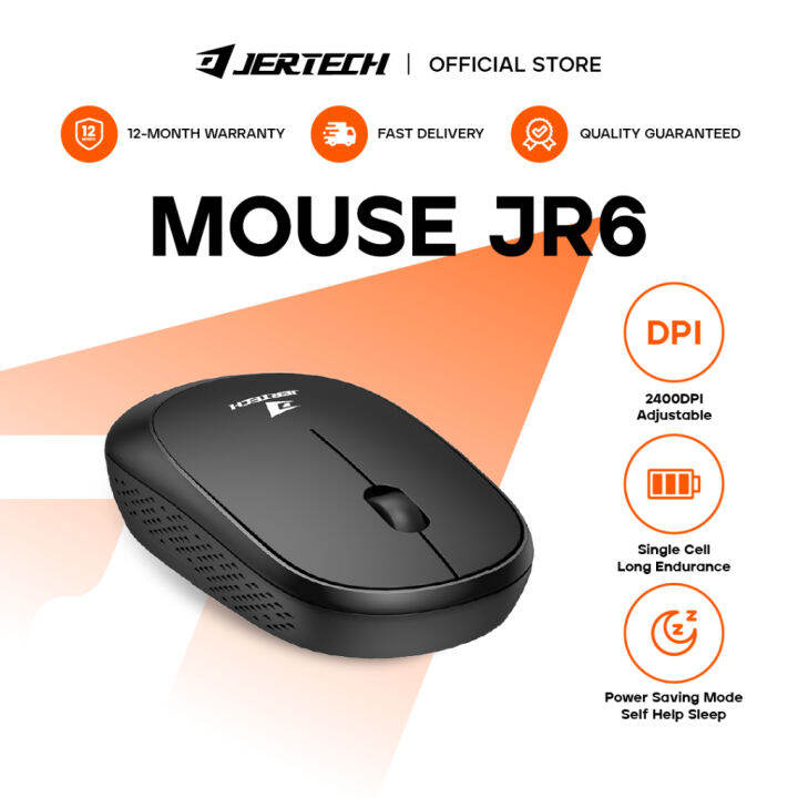 Jertech JR6 3 Keys Wireless Mouse - Black / Pink / White / Blue / Green ...