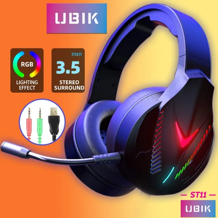 Loveade UBIK ST11 Gaming Headset RGB Headphones Noise Cancelling ...