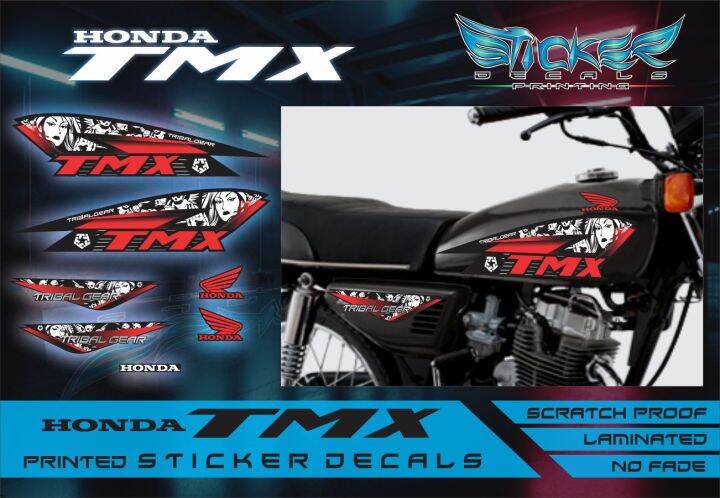 honda TMX Sticker Decals (Tribal) | Lazada PH
