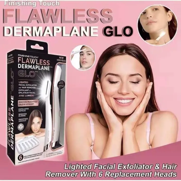 Flawless Dermaplane Glo Lighted Facial Dermaplaning And Hair Remover