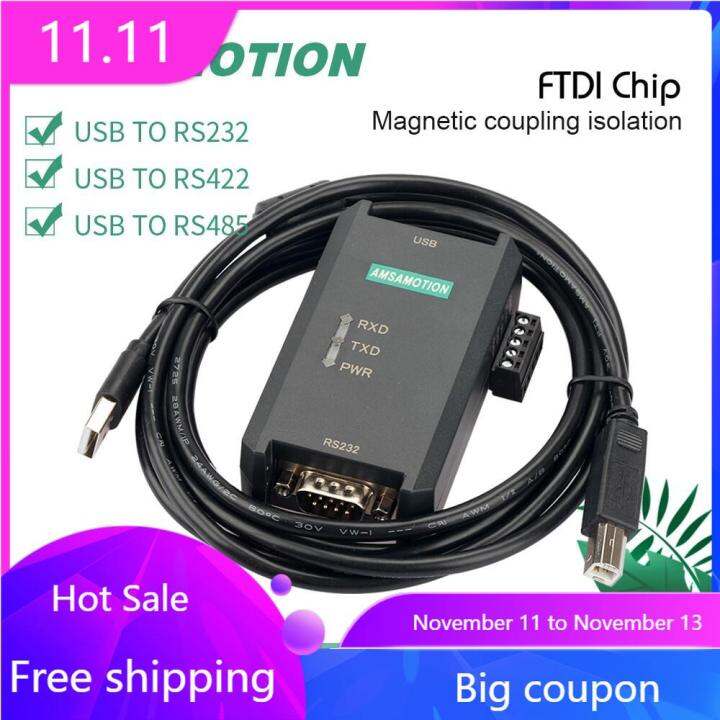 Industrial Grade USB-RS485 RS422 RS232 Signal Converter FTDI Chip Isolated Module USB TO RS232 ...
