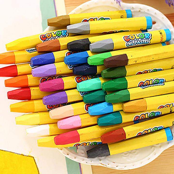 12182436 Color Kids Wax Crayon Stick Painting Drawing Sketching Oil Pas ...