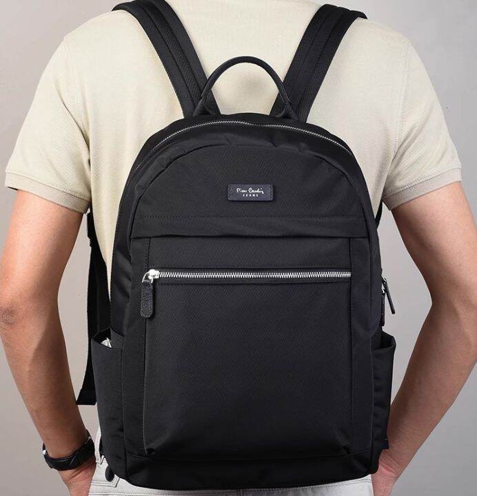 Pierre Cardin 2023JUN - Black Tag Backpack for men | Lazada
