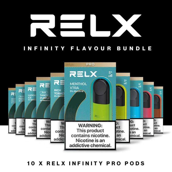 Relx Infinity and Essential flavour refill pod single pcs 100% Original ...