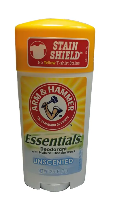 Arm & Hammer Essentials Unscented Antiperspirant Deodorant 71g | Lazada ...