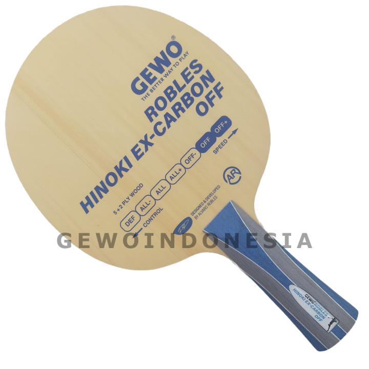 Gewo Robles Hinoki Ex-Carbon OFF - Kayu Pingpong Blade Tenis Meja Bet Bat Offensive | Lazada ...