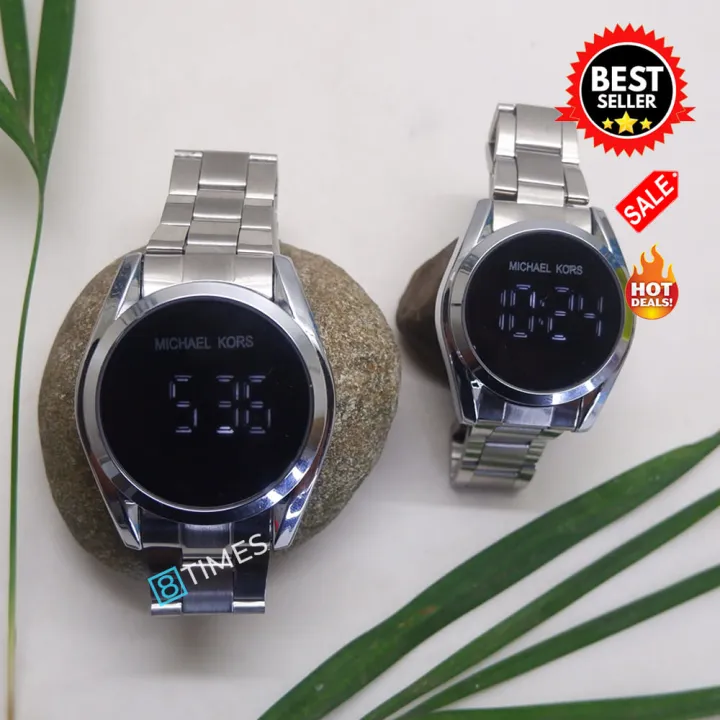 Mk Full Touch Screen Digital Vintage style Stainless steel couple watch ...
