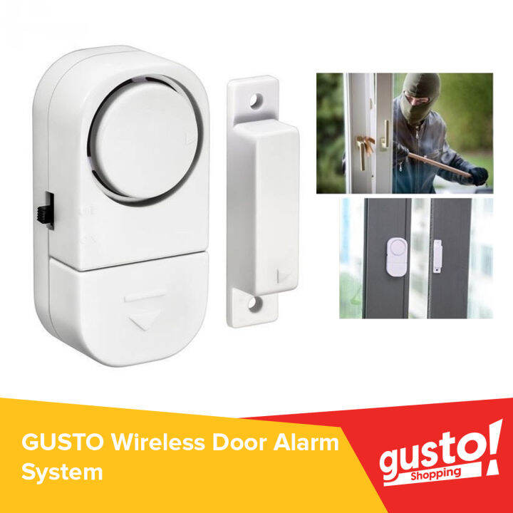 Gusto Wireless Doors Windows Security Entry Alarm System with Magnetic ...