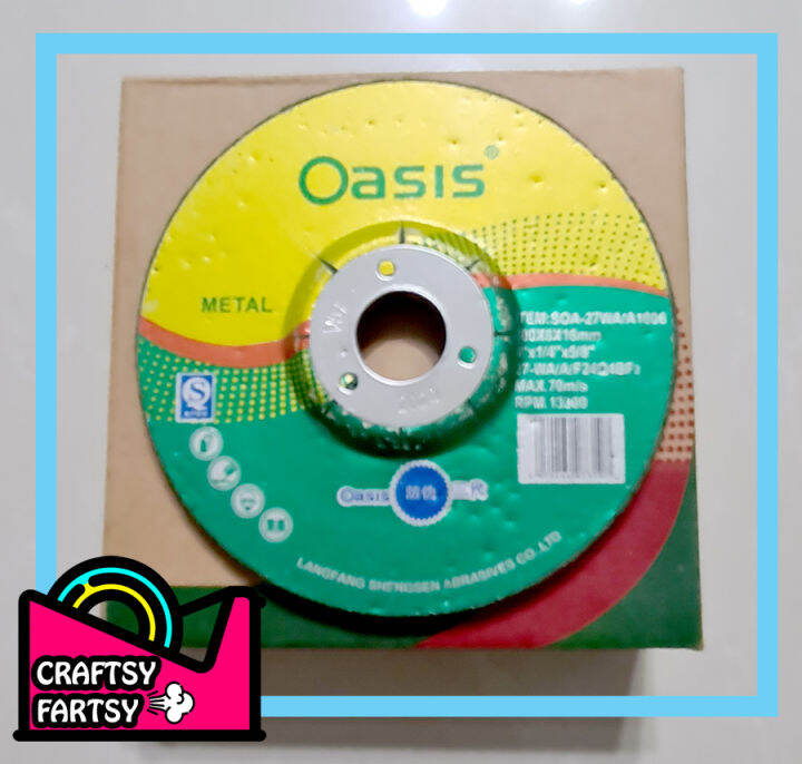 (PER BOX) Oasis Grinding Disc Green 4in | Lazada PH