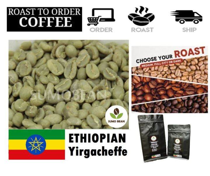 Roast To Order Ethiopian Yirgacheffe G2 100% Fresh Roast Arabica Whole Bean Coffee | Lazada